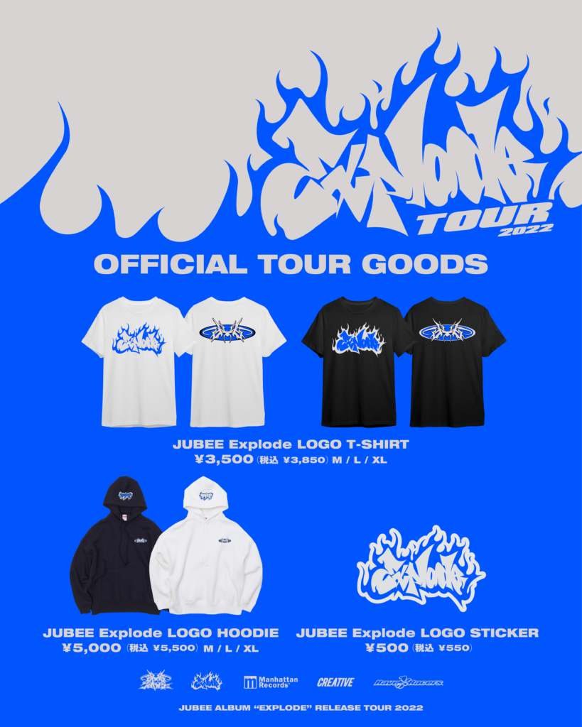 JUBEE初ワンマンの模様が公開。先行販売されたグッズも本日よりオンライン販売スタート | Manhattan Recordings